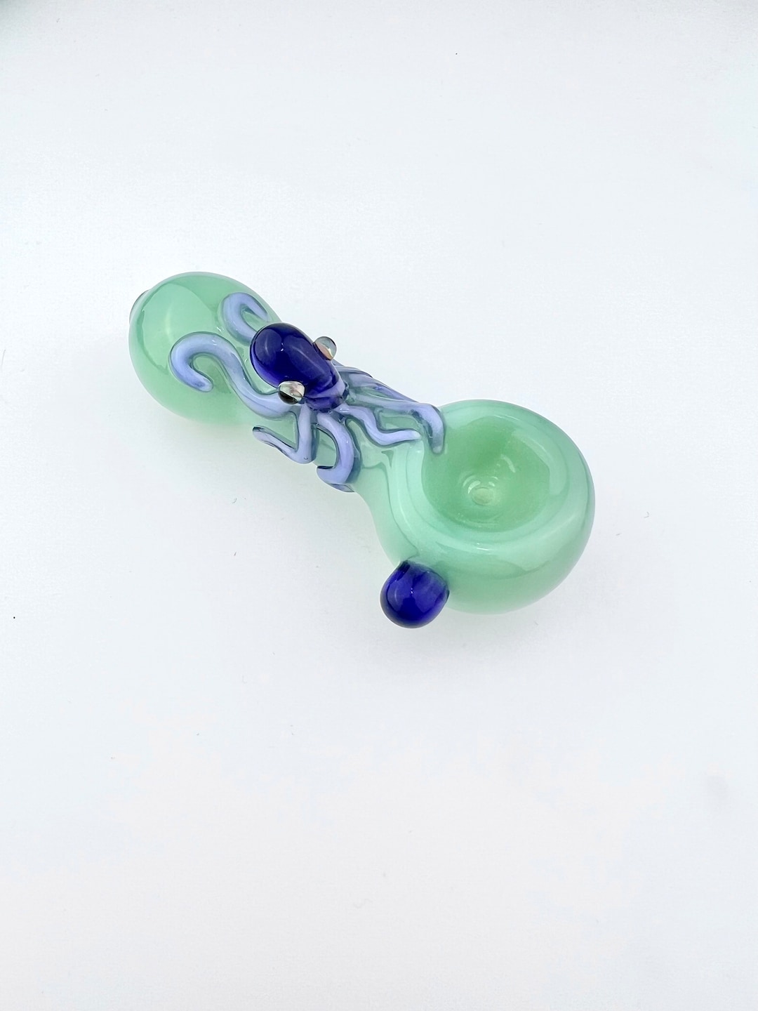 Octopus on Sea Green Pipe - Octopus Pipe | Glass Pipe | Glass Octopus ...