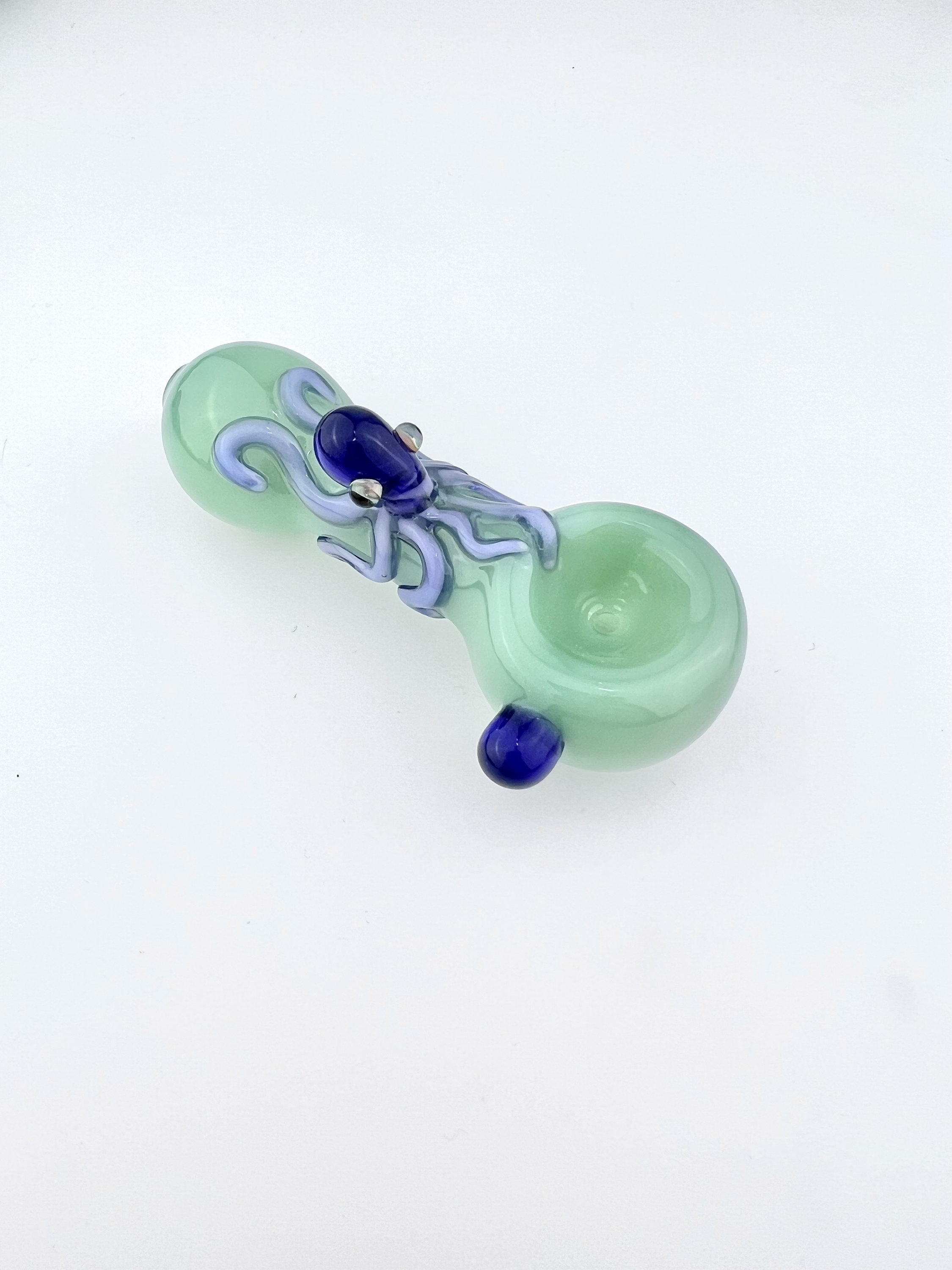Octopus on Sea Green Pipe Octopus Pipe Glass Pipe Glass - Etsy