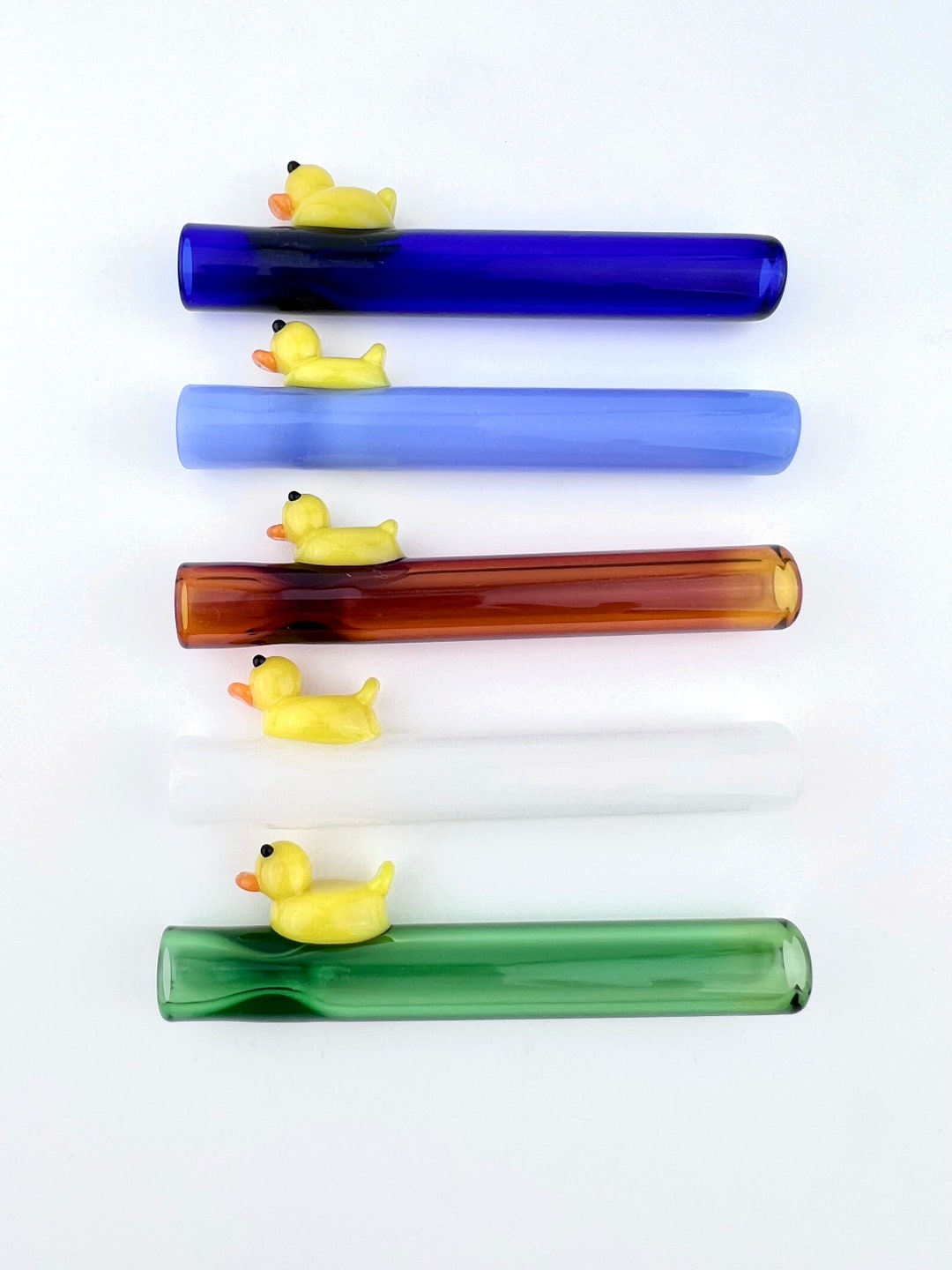 Rubber Duck on Colored One Hitter - Rubber Duck Onies | Glass One ...