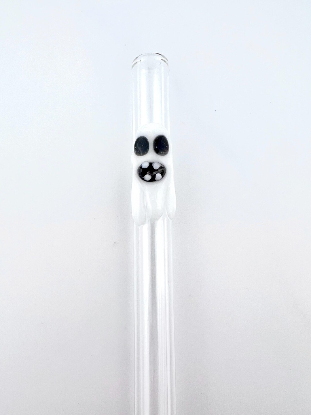 Angry Ghost Honey Straw Glass Honey Straws Ghost Straws Ghost Honey ...