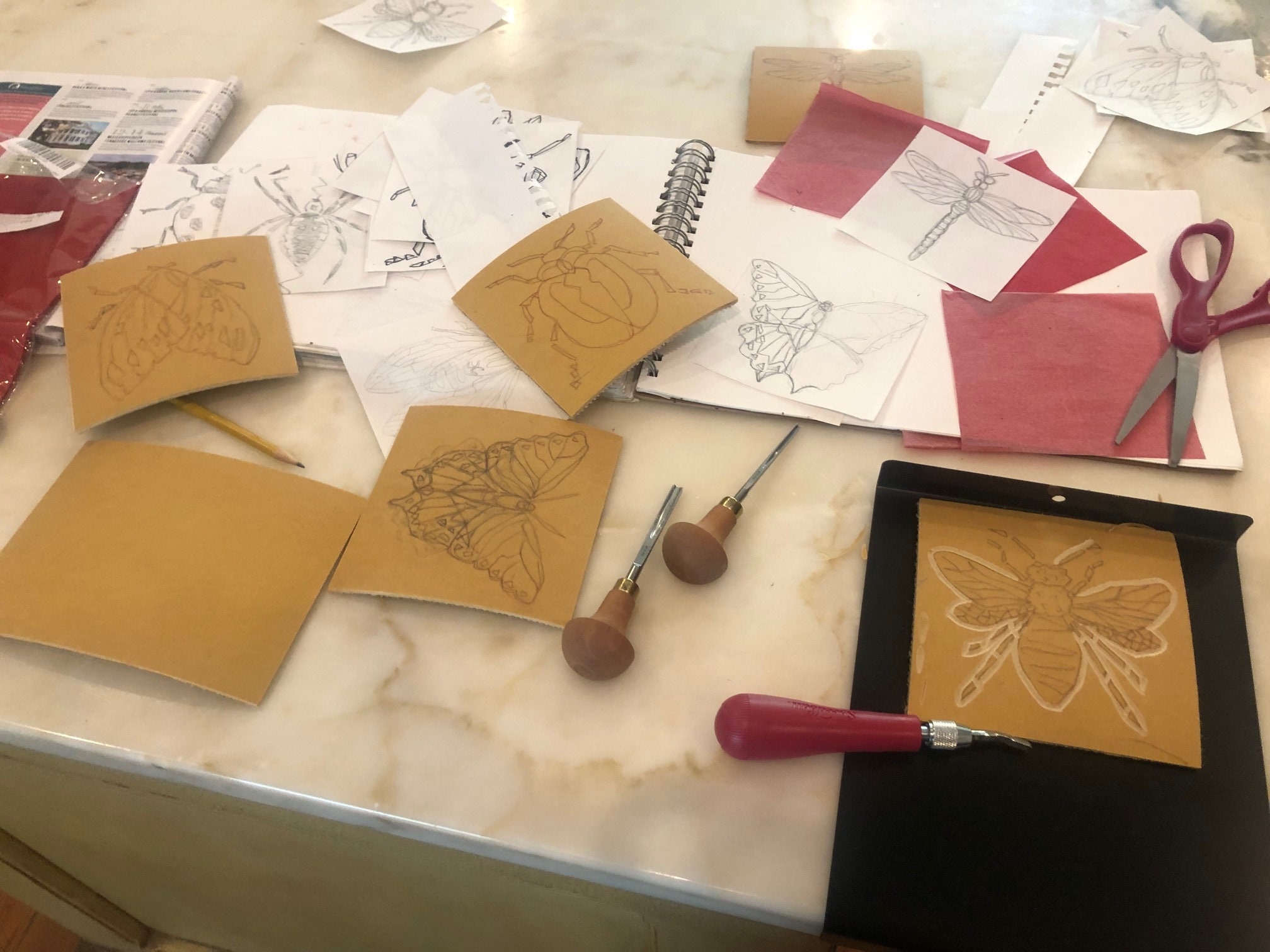 MOTH Original Block Print Mini Block Print Handmade Linocut Handprinted ...