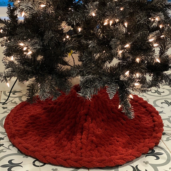 Knit Tree Skirt - Etsy