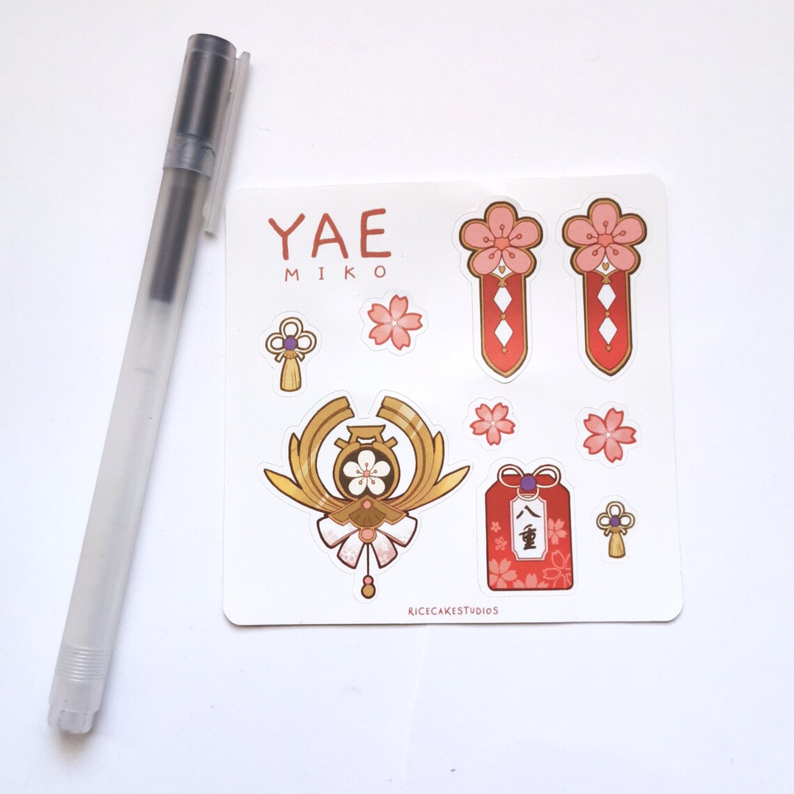 Genshin Impact Mini Planner Sticker Sheet Yae Miko Kokomi - Etsy