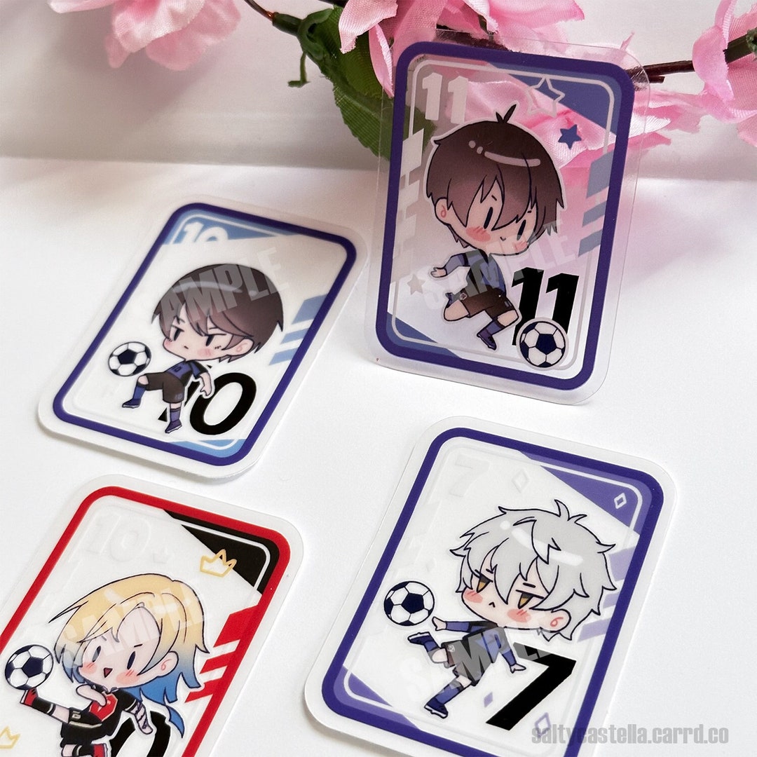 Blue Soccer Anime Chibi Stickers - Etsy