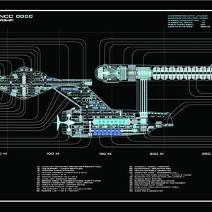 Starship Deck Plan Digital Image - Etsy