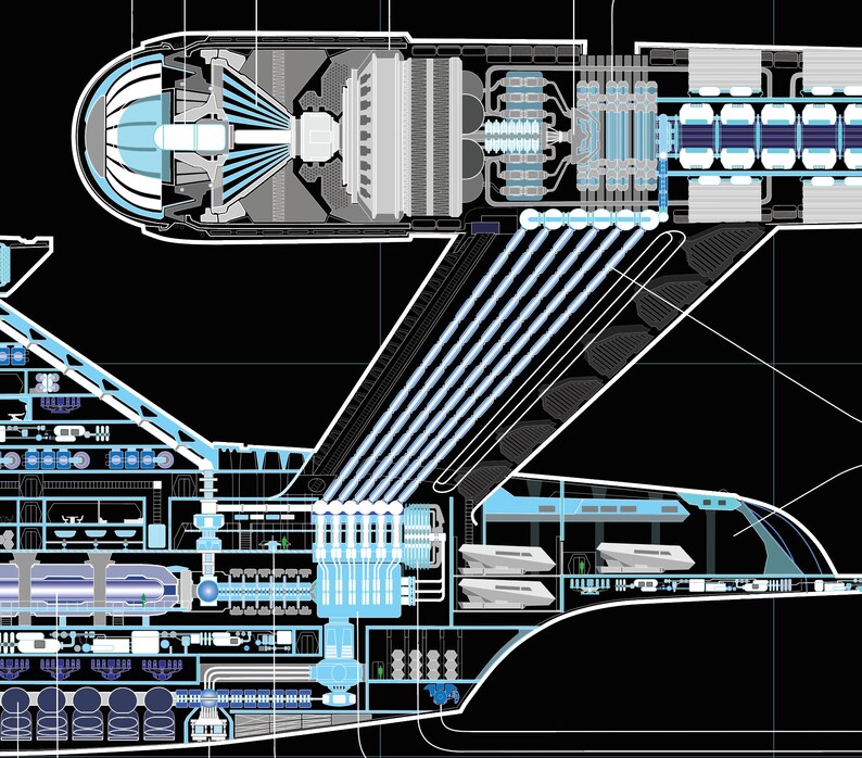 Constitution Class Starship - Etsy