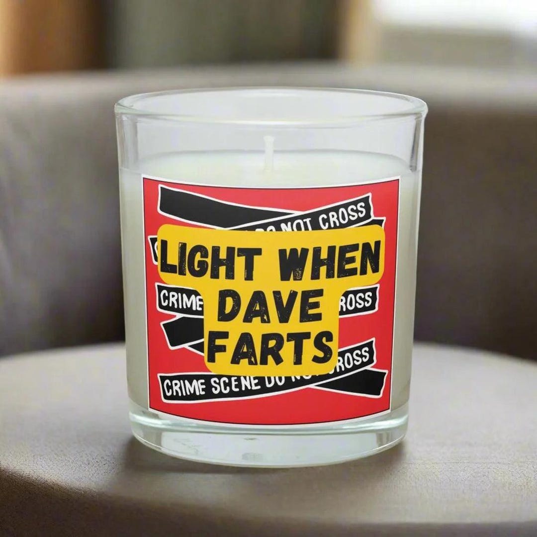 Do Not Enter Personalised Fart Candle Funny Candle Any Name Candle ...