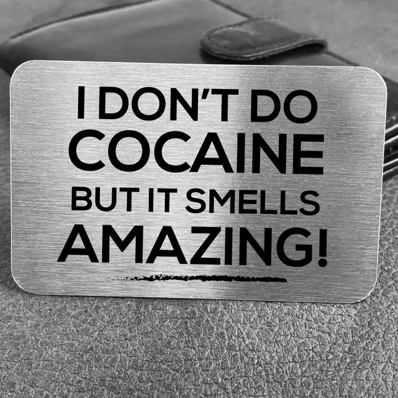 Novelty Cocaine Wallet Card Secret Santa Funny Gifts Gifts - Etsy