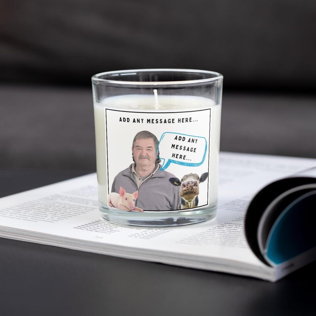 Gerald Cooper Clarkson's Farm Candle | Gerald Cooper Quote Personalised ...