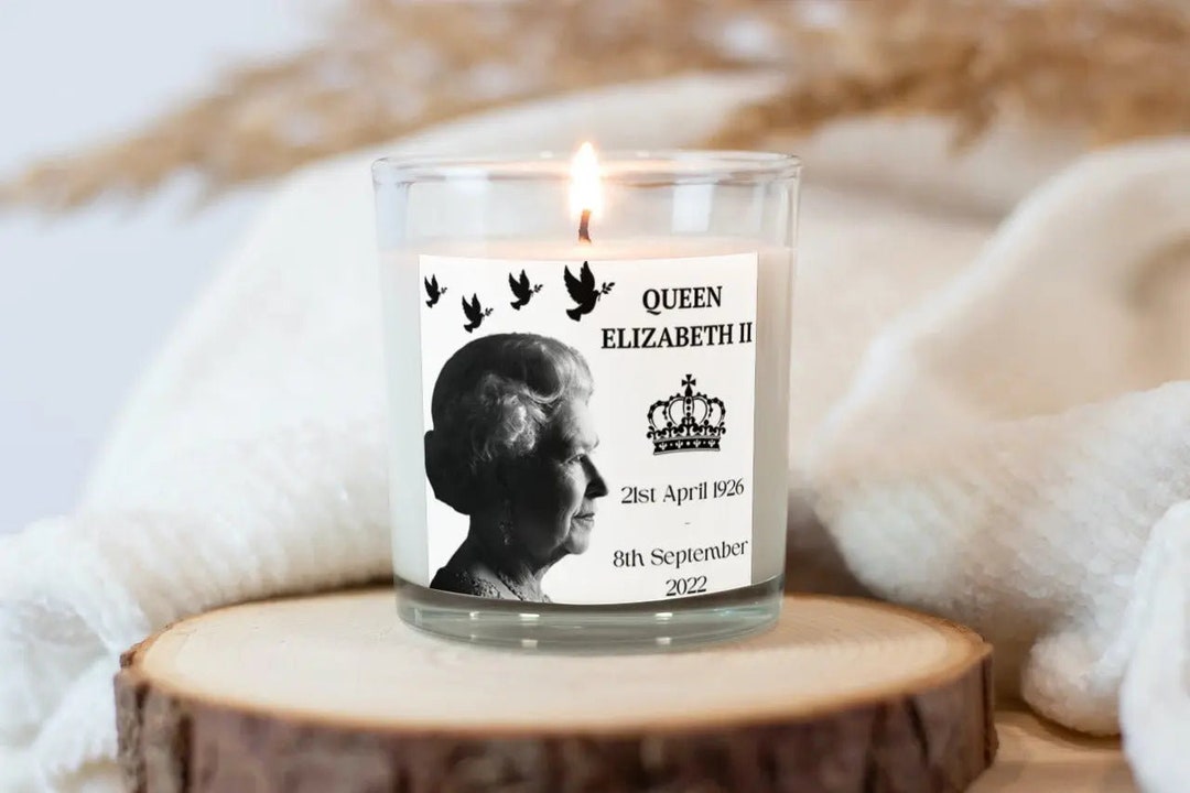 RIP Queen Elizabeth Candle Remembrance Candle Queen's Funeral R.I.P ...