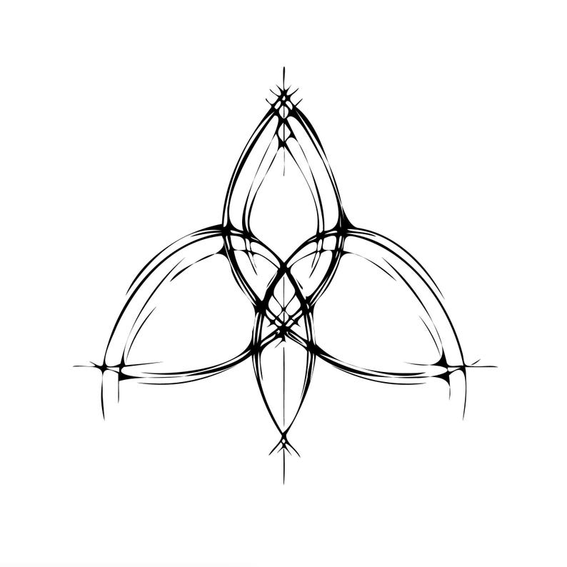 Trinity Tattoo Design Stamps | Procreate Brushes | Sacred Geometry ...