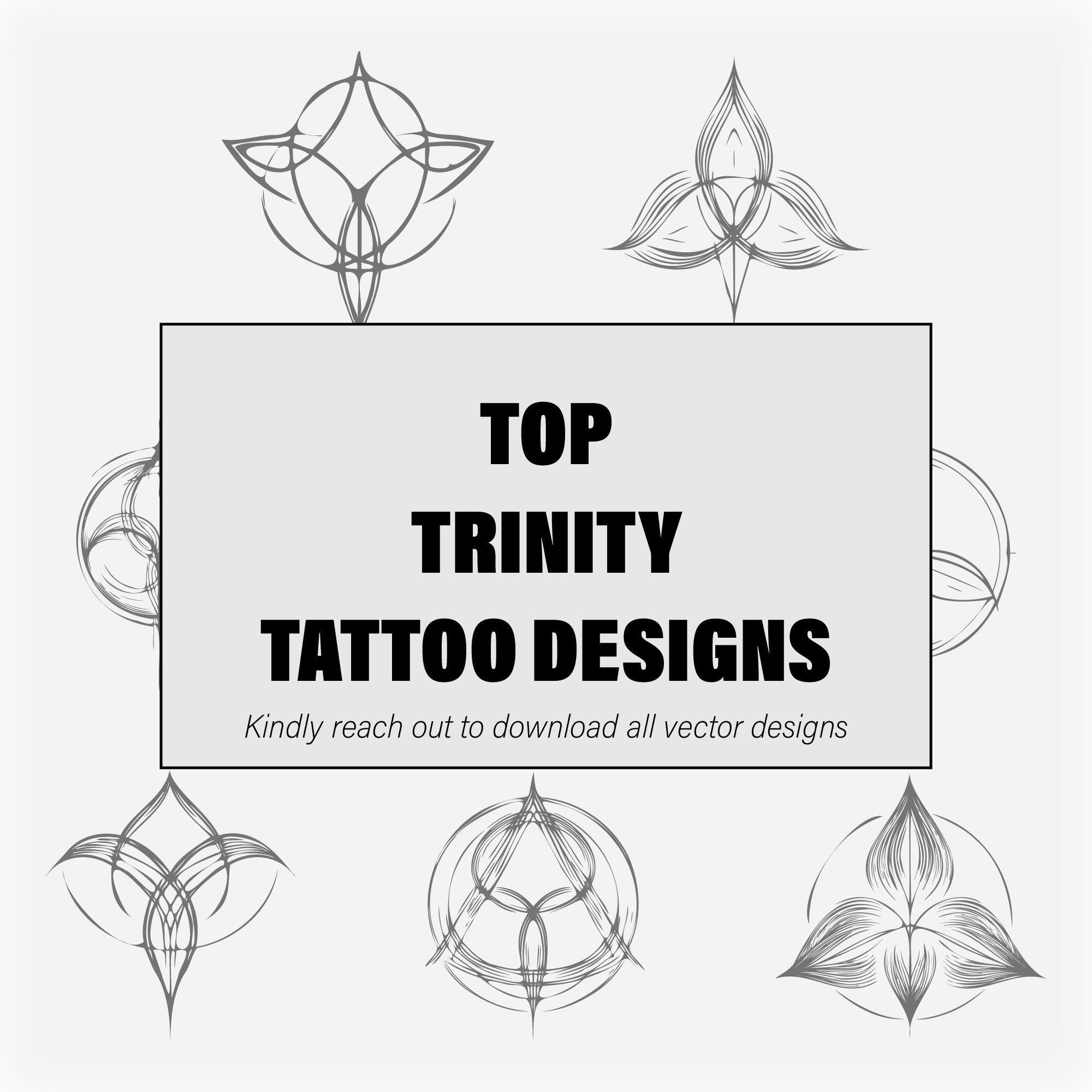 Trinity Tattoo Design Stamps | Procreate Brushes | Sacred Geometry ...