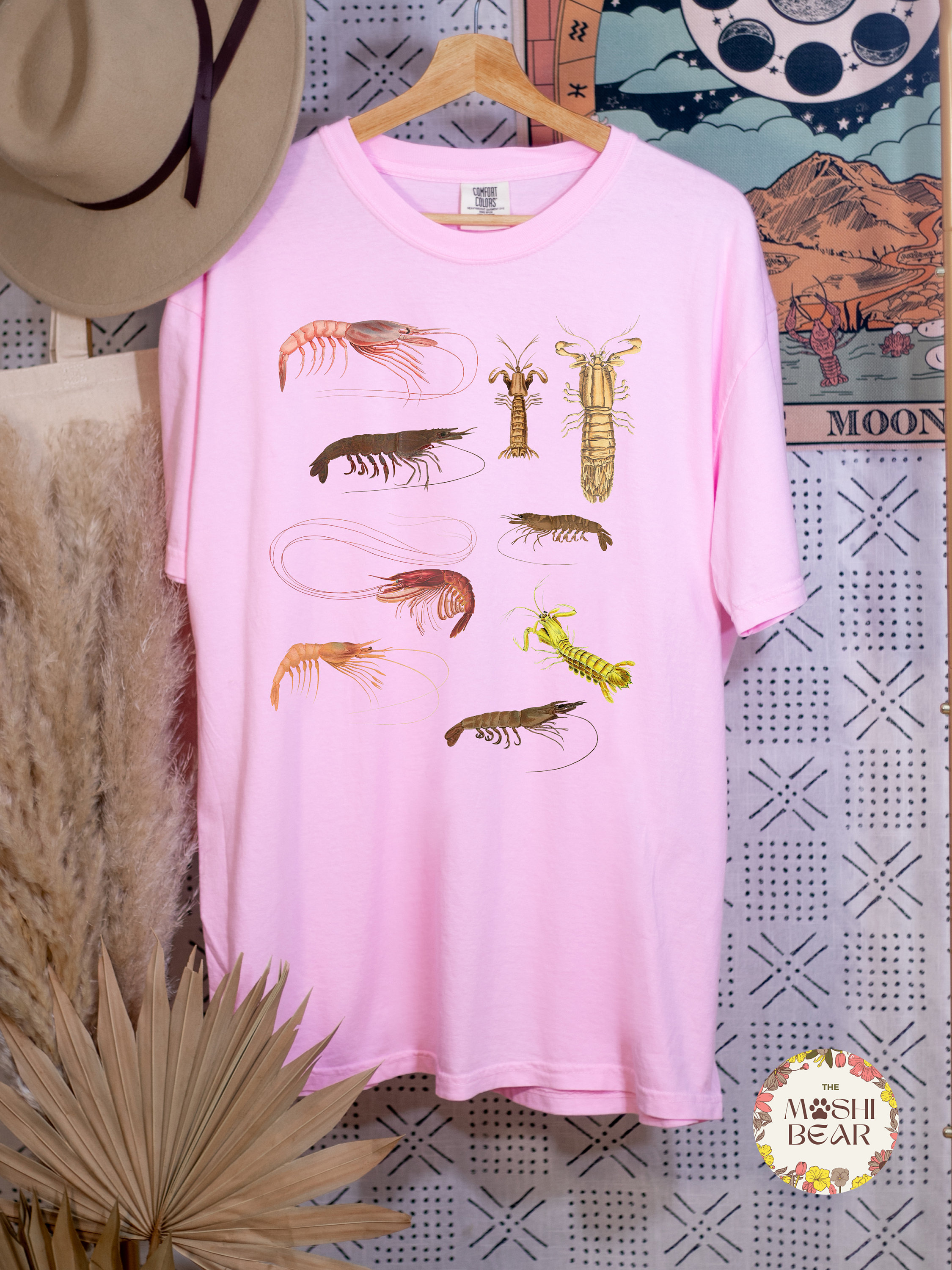 Vintage Shrimp Shirt Prawn T-shirt, Comfort Colors T-shirt, Ocean and ...