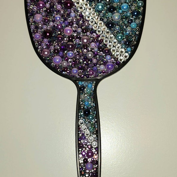 Rhinestone Mirror - Etsy