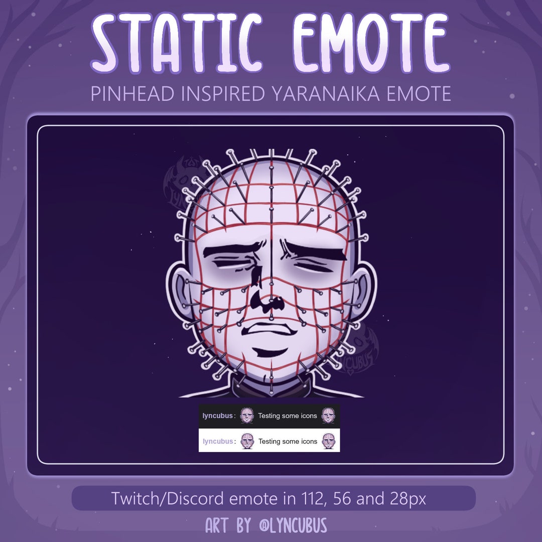Pinhead Hellraiser Yaranaika Emote DBD Dead by Daylight Inspired Twitch ...