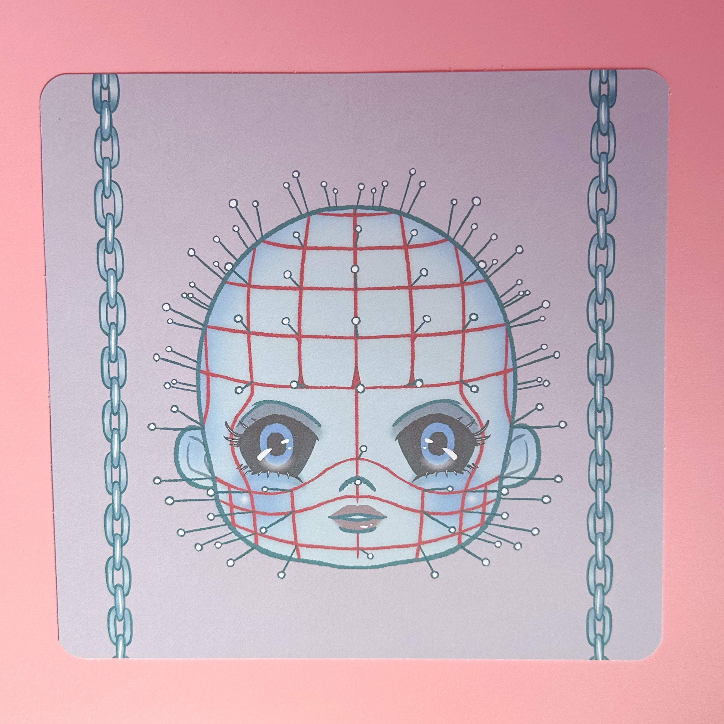 Pinhead Kewpie Art Print, Wall Decor, Hellraiser, the Hellpriest ...