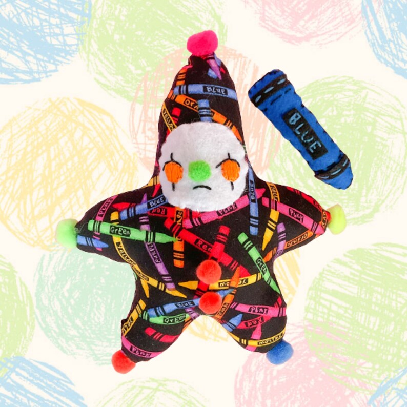 Kitschy Pastel Clowns Dolls Vintage Inspired Handmade - Etsy