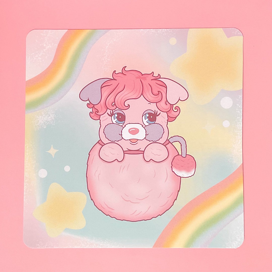 Party Popple Art Print, Wall Hanging, Gift, Popples, Retro Plush, Dolls ...