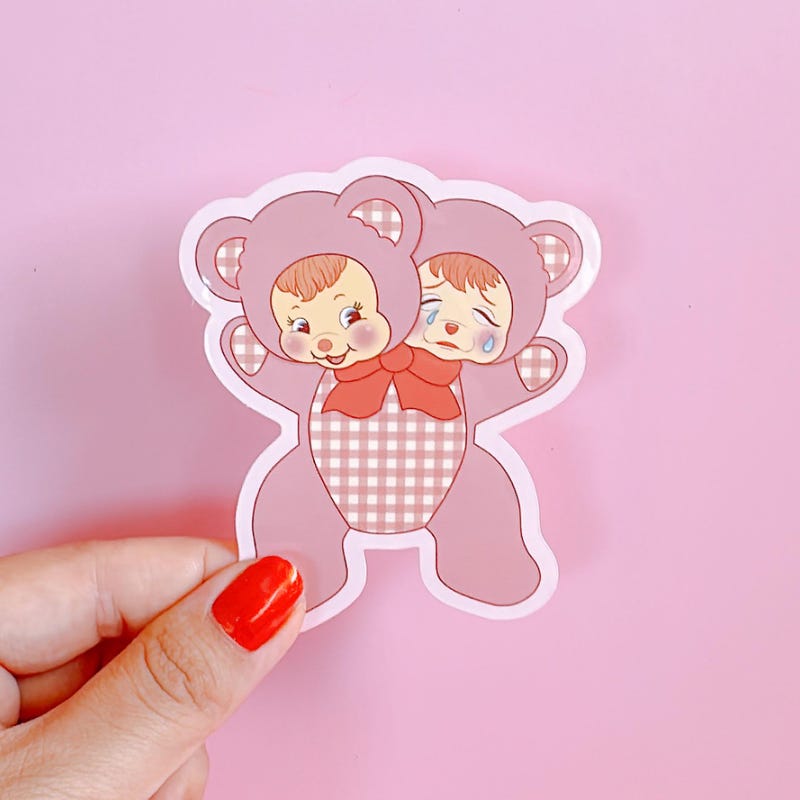 Pink Rubber Face Vintage - Etsy