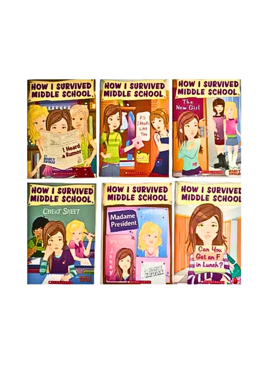 How I Survived Middle School Softcover Scholastic Lot of 6 Books - Etsy