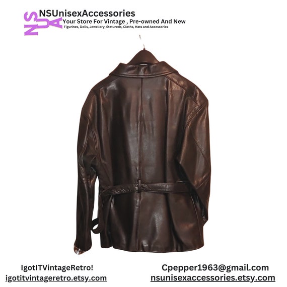 The Olde Hide House Action Unisex Leather Jacket (S)N… - Gem