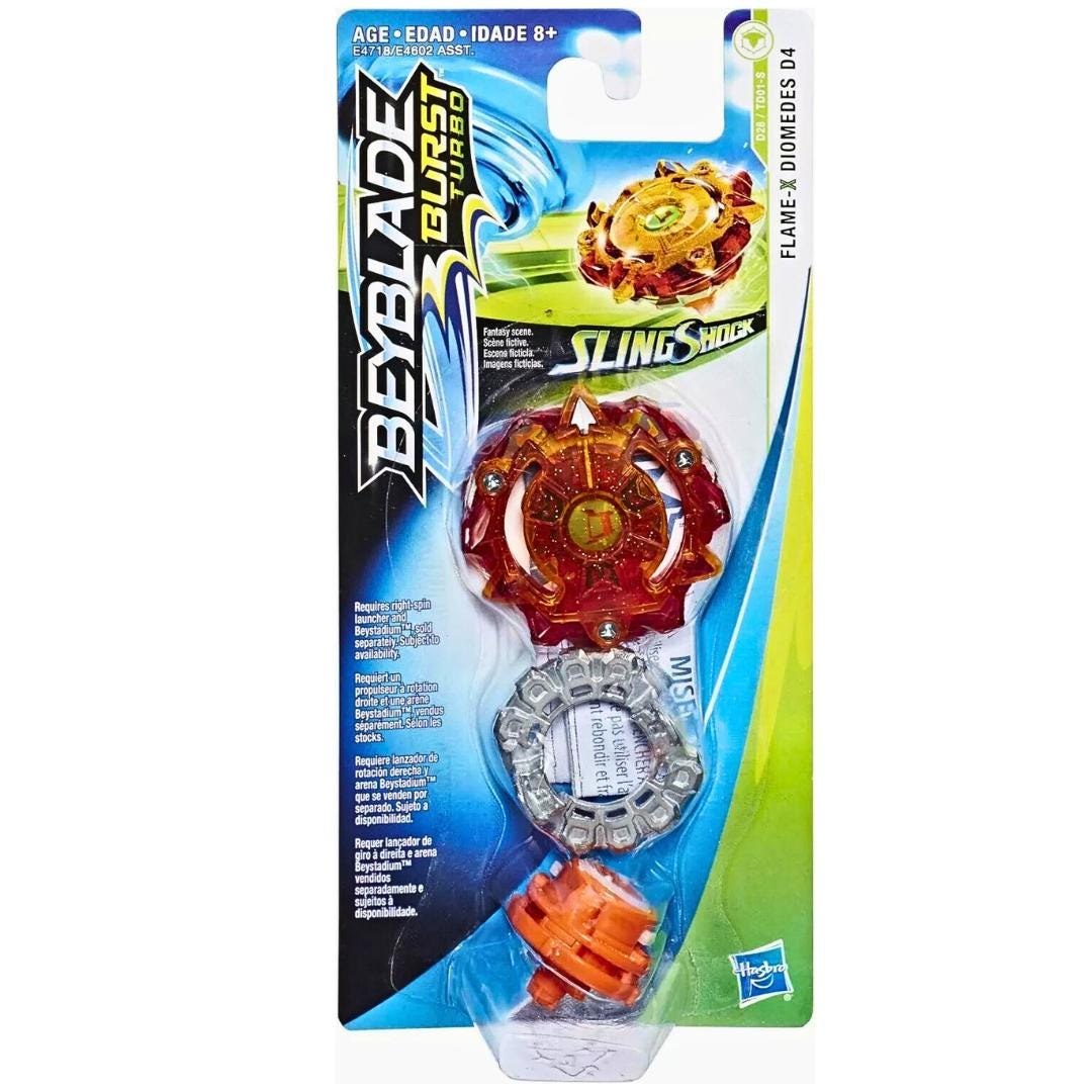 Hasbro Beyblade Burst Turbo "sling Shock" Slingshock Flame-x Diomedes ...