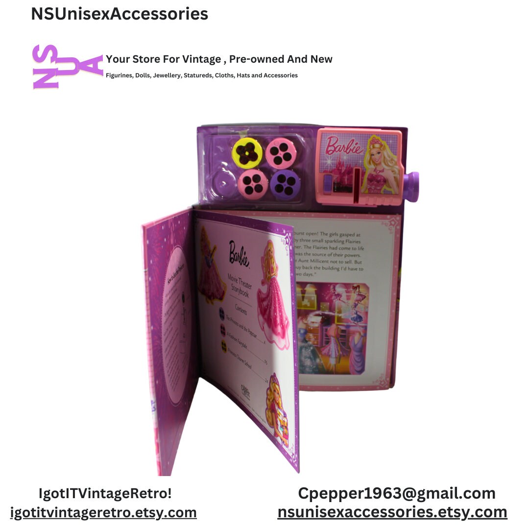 Barbie Movie Theater Storybook, Movie Projector and Nemo Splashy Songs ...