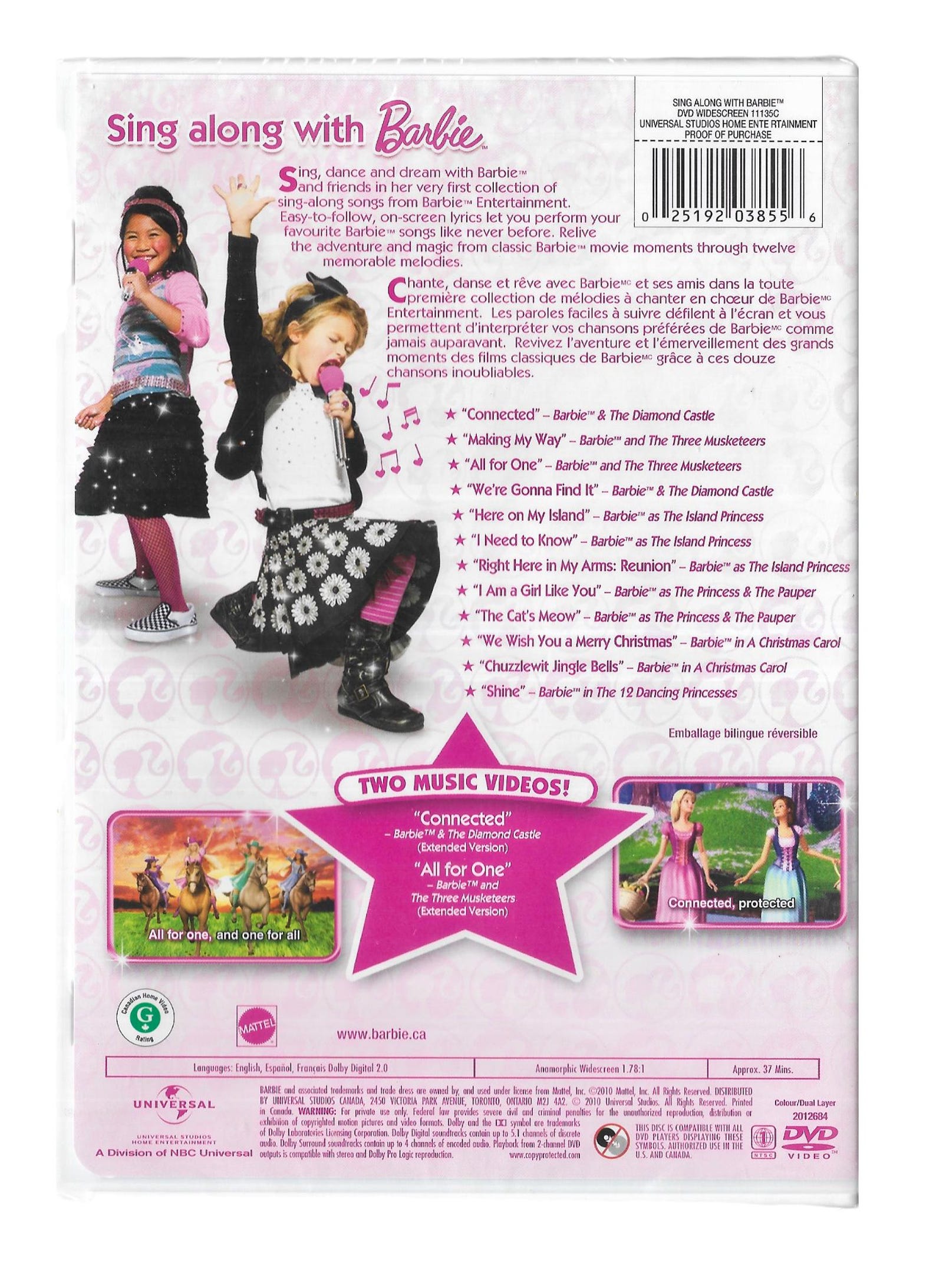 Barbie Dvds Mariposa Fairy Princess, Sing Along Barbie, Child, Children ...