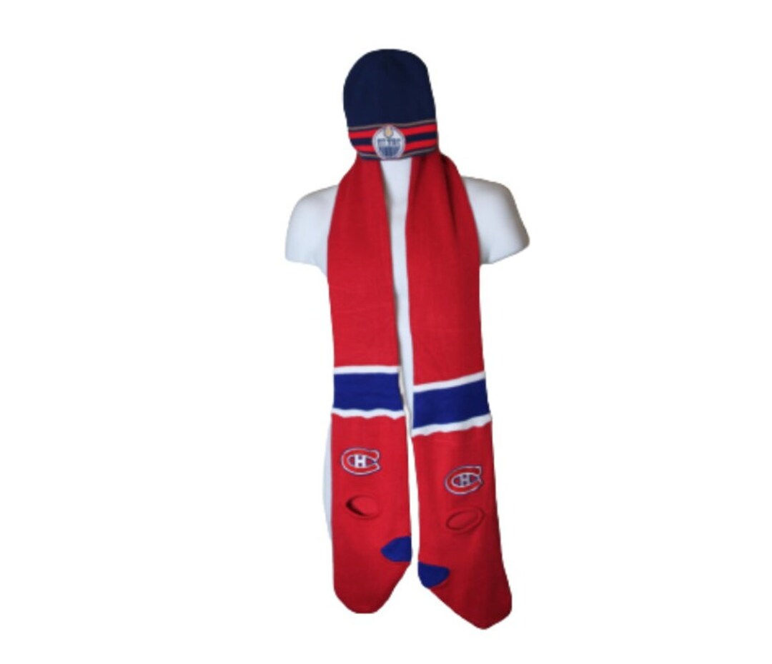 Montreal Canadiens Scarf With Hand Pockets Plus an Edmonton Oilers ...