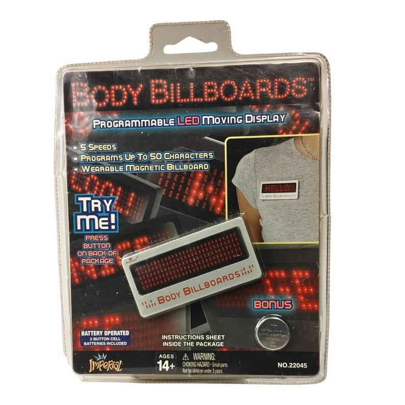 Imperial Body Billboards Programmable LED Moving Display NEW & SEALED ...
