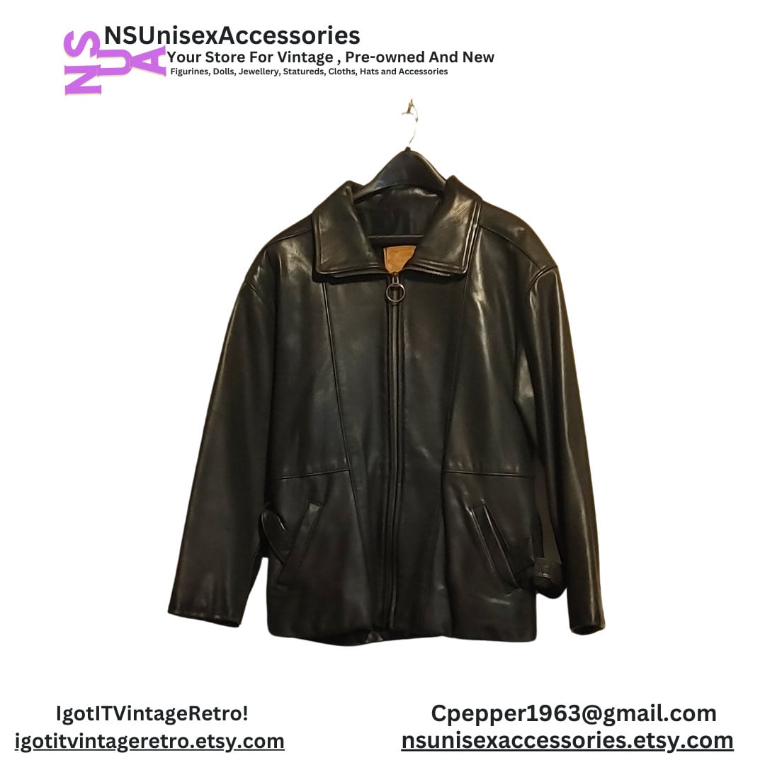 The Olde Hide House Action Unisex Leather Jacket (s)new Condition - Etsy