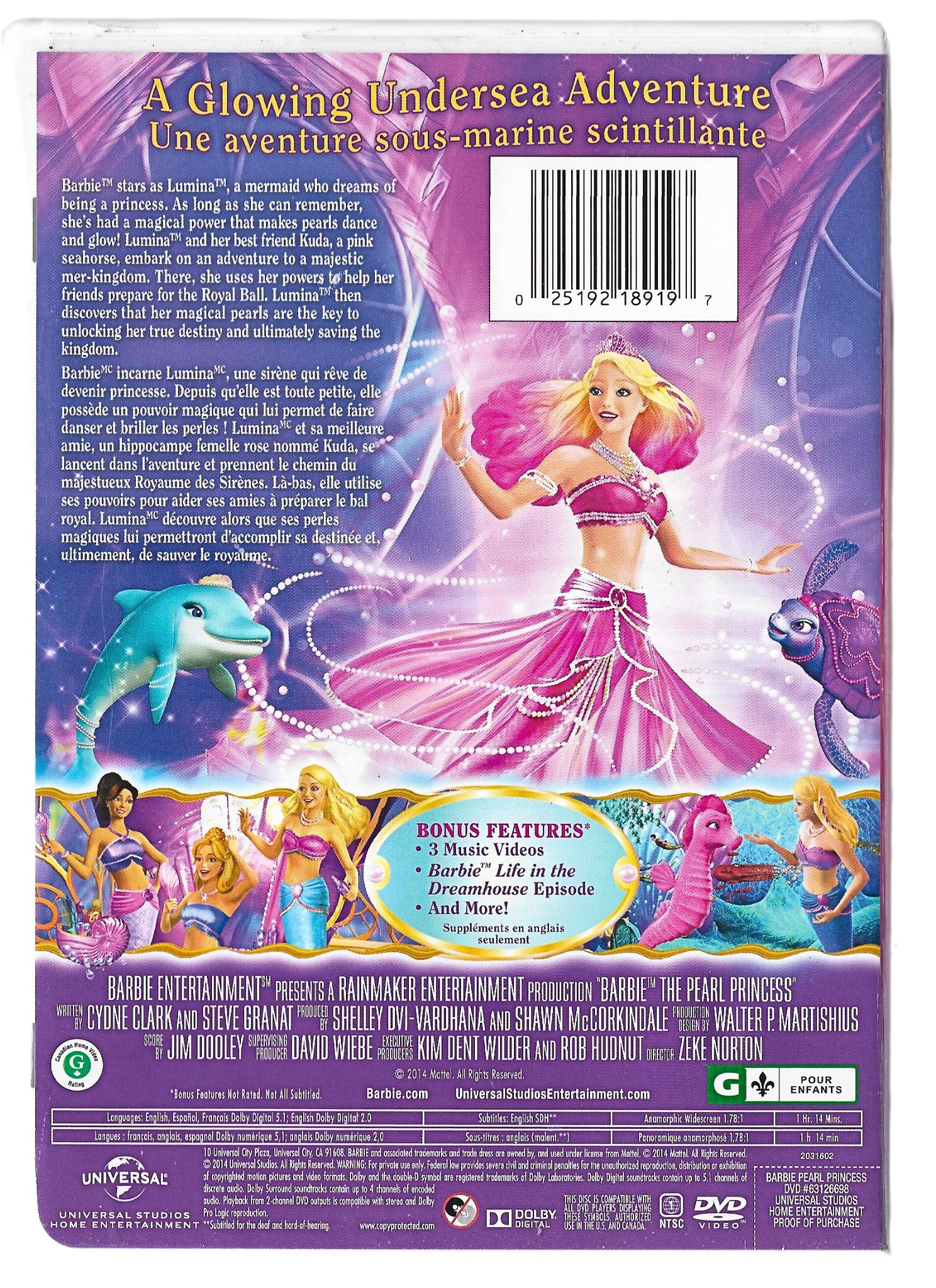Barbie Dvds Island Princess, the Pearl Princess, Child, Children, Kids ...