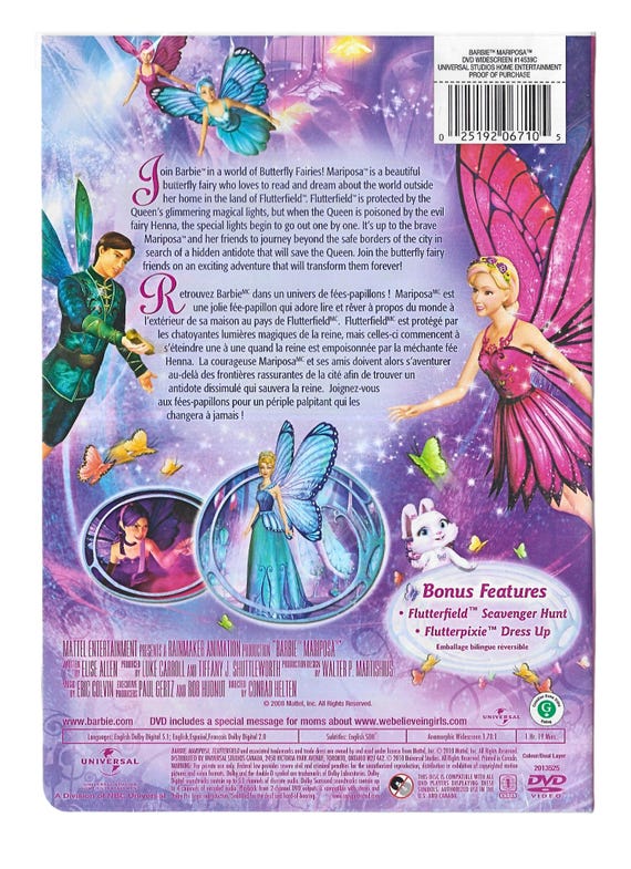 Barbie Mariposa Dvd Cover