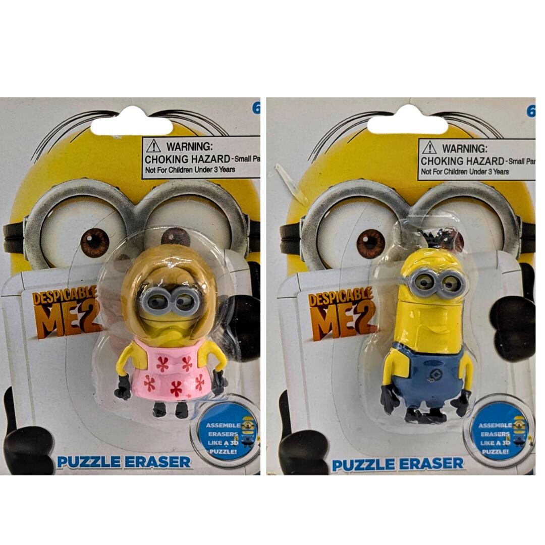 Despicable ME2 Puzzle Eraser Figures Toys New - Etsy