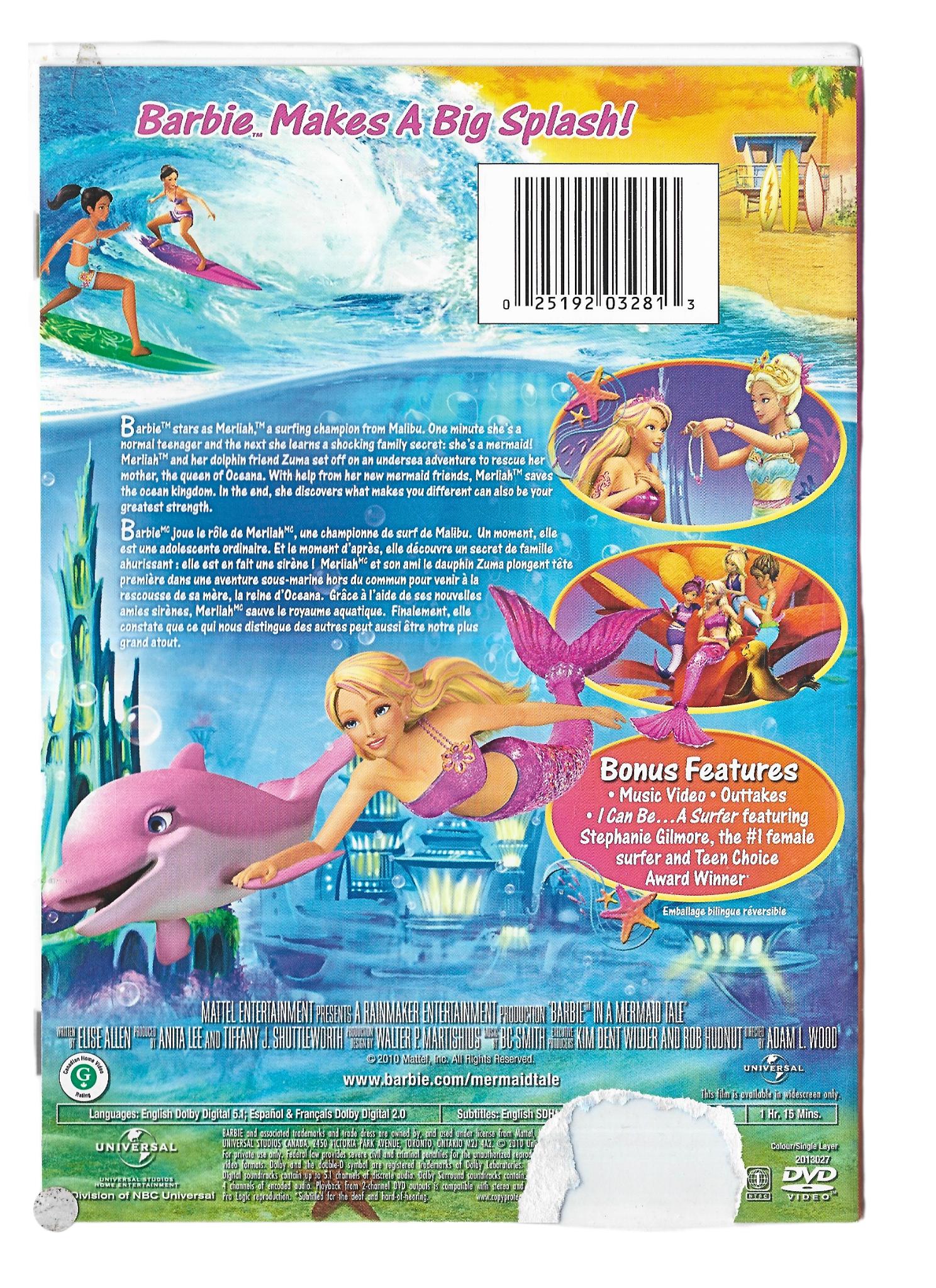 Barbie Dvds A Mermaid Tale, Aperfect Christmas, Child, Children, Kids ...