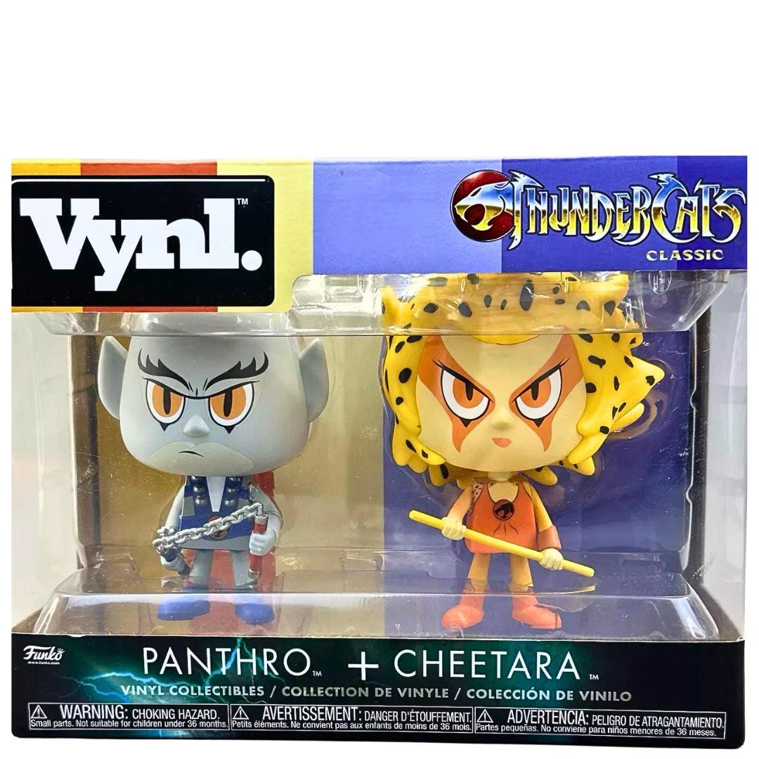 Funko Vynl. Thundercats Classic Panthro & Cheetara 2-pack 4" Vinyl ...