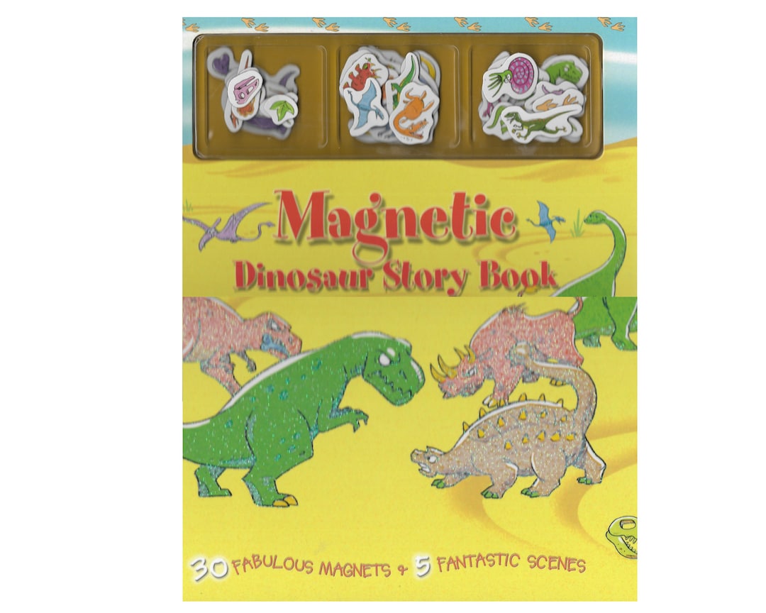 Magnetic Dinosaur Story Book Magnetic Story Book New - Etsy