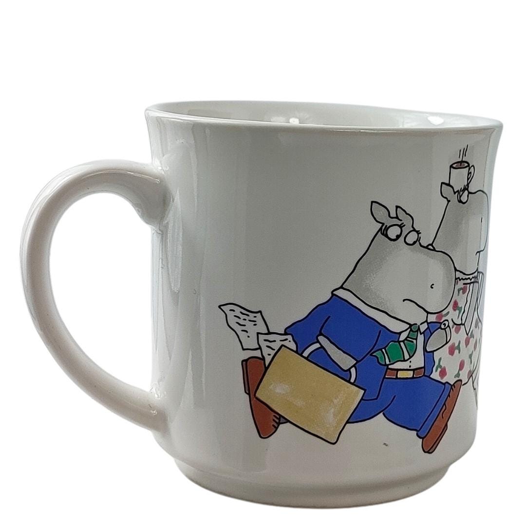 Vintage Sandra Boynton Rhinoceros MONDAY'S CERAMIC Drinking Mug Cup - Etsy