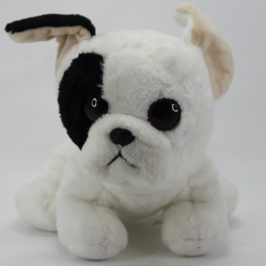 TY Beanie Big Glitter Eyes Marcel the White Dog Plush Stuffed Animal ...