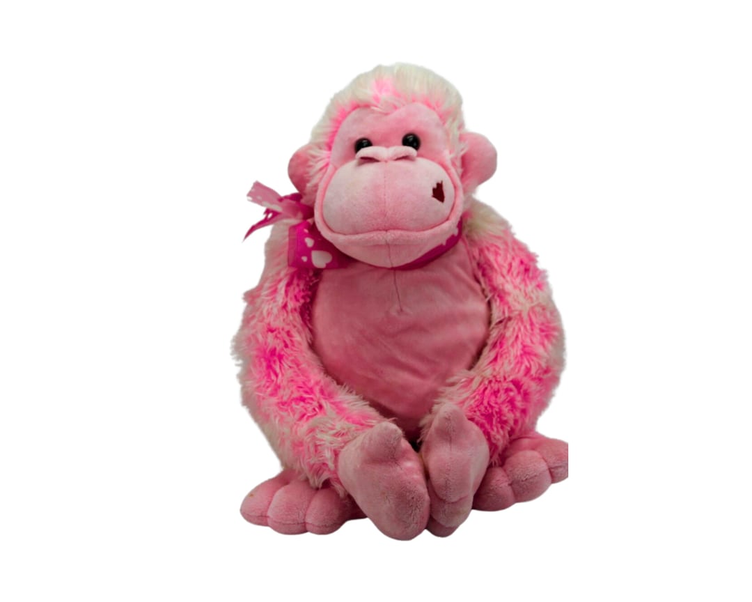 Pink Stuffed Monkey Pre-owned - Etsy