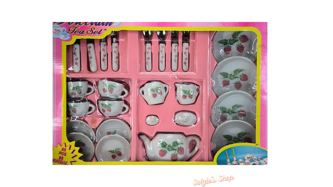 Frenzy Toys Child's Tea Set 25 Pieces Rose New - Etsy