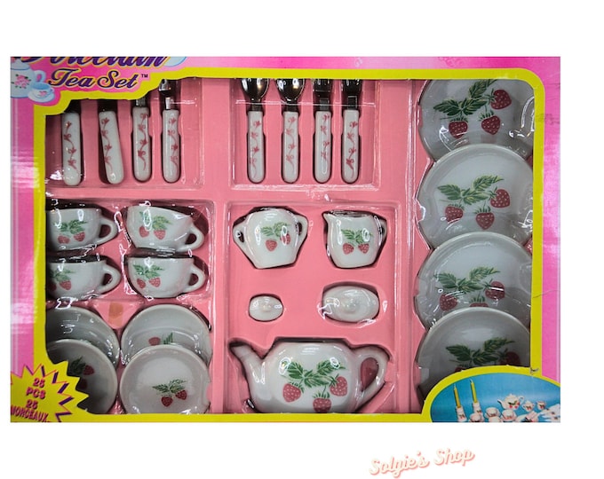 Frenzy Toys Child's Tea Set 25 Pieces Rose New - Etsy