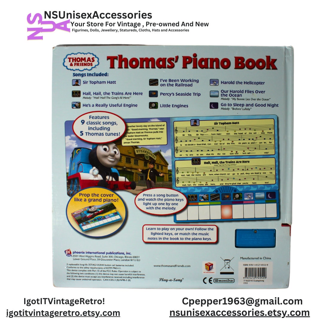 Thomas and Friends Piano Book Play a Song and Thomsa & Friend - Etsy