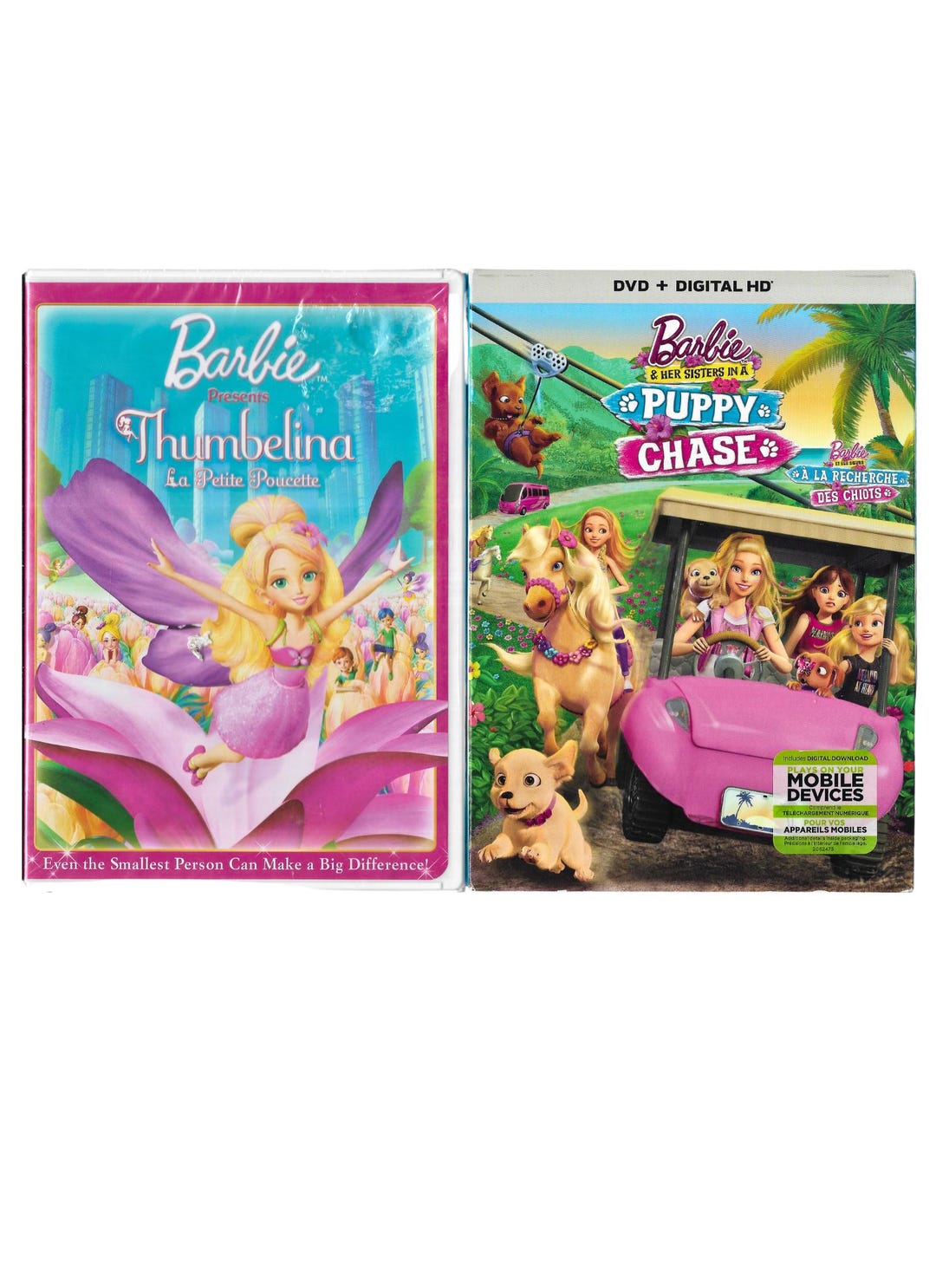 Barbie Dvds Thumbelina, Puppy Chase, Child, Children, Kids, Friends ...