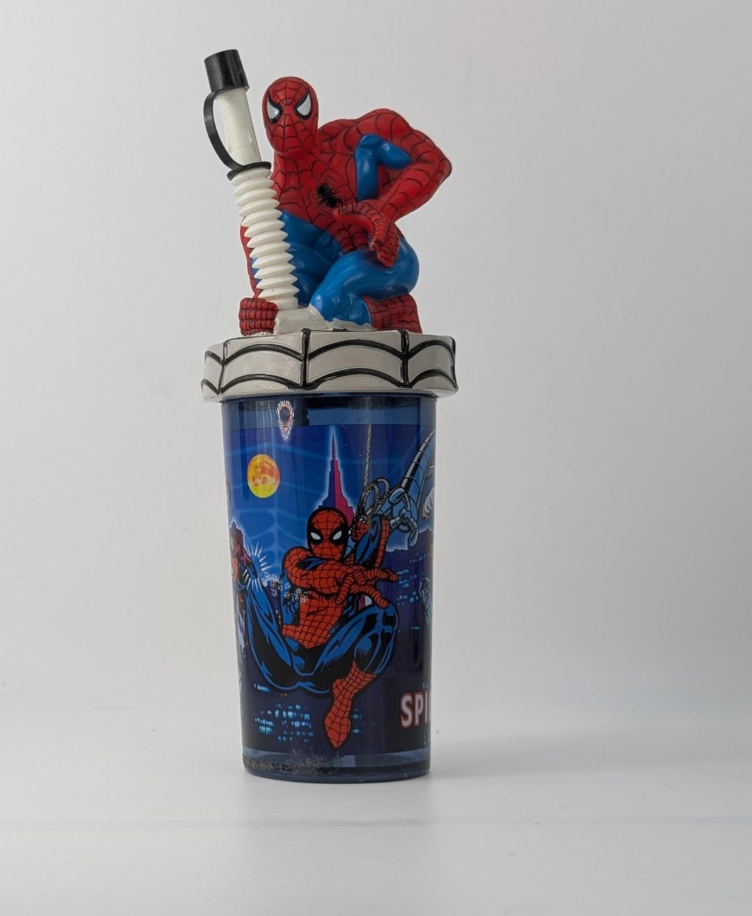 Spider-man Plastic Cup/tumbler W/ Topper - Etsy