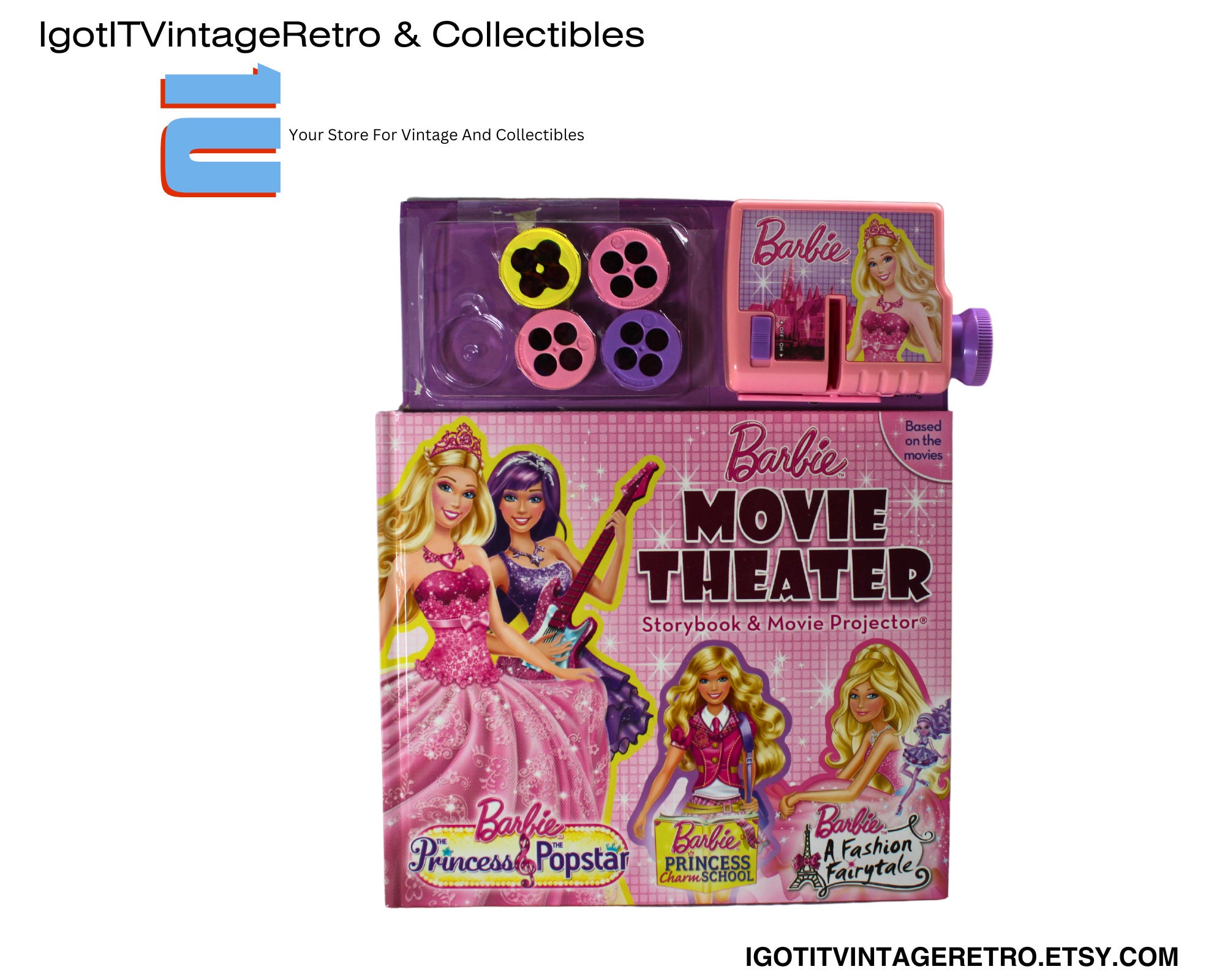 Barbie Movie Theater Storybook, Movie Projector and Nemo Splashy Songs ...