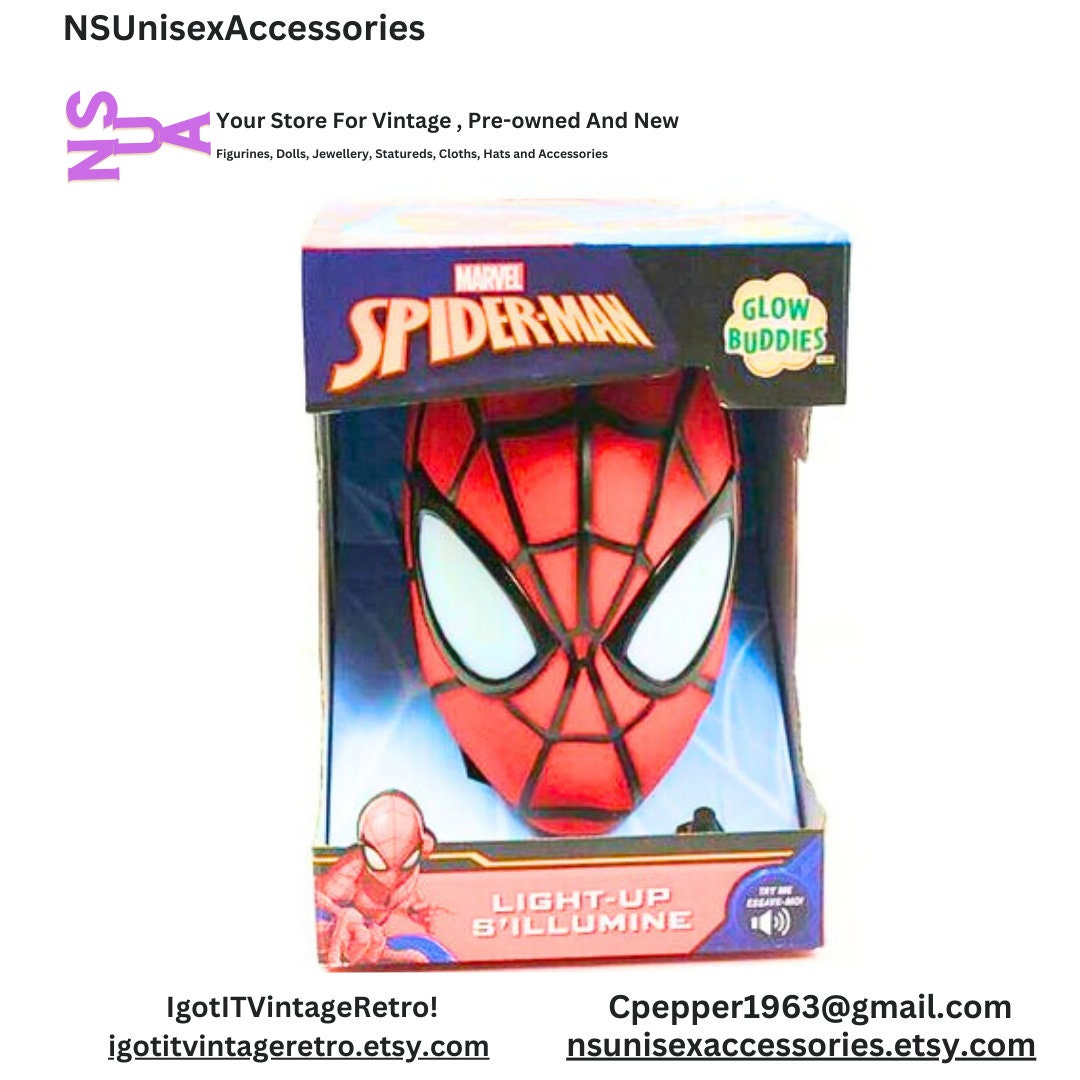 Spider-man Glow Buddy 4 Spidey Sayings LED Colour New - Etsy