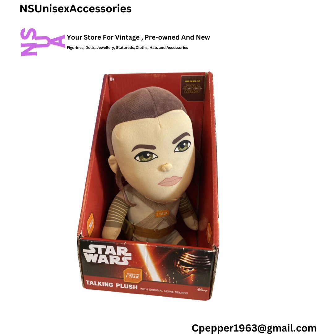 NEW Underground Toys Star Wars 9" Talking Plush - Rey 2018. - Etsy