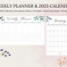Printable Weekly Planner and 2023 Calendar, Monthly Planner, Watercolor ...
