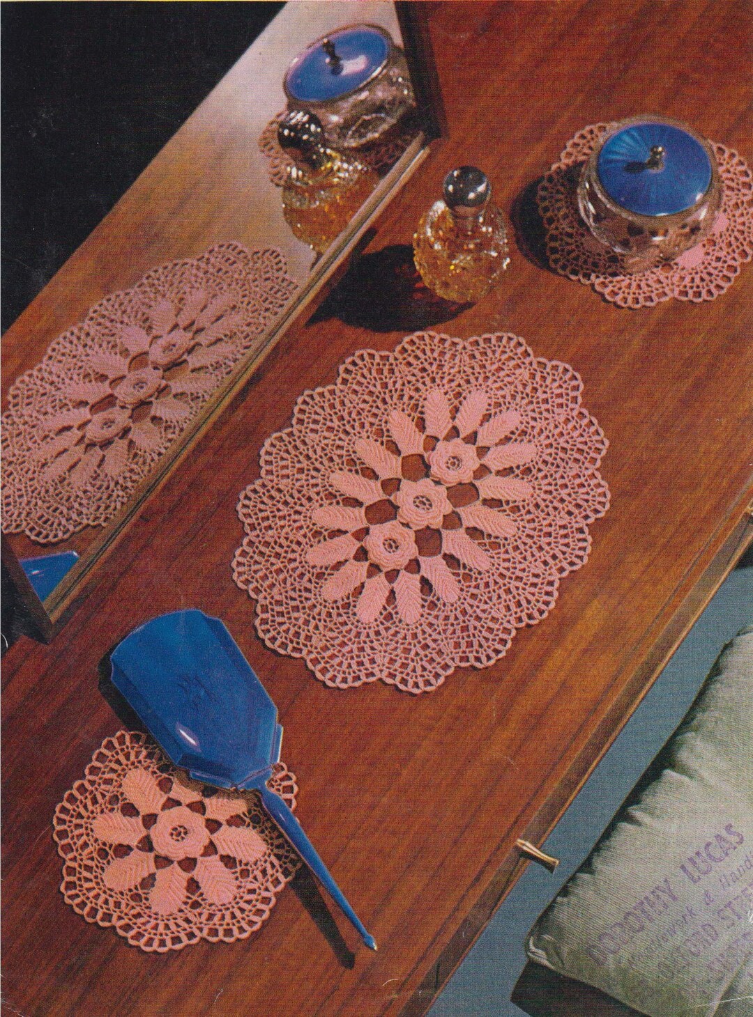 Vintage Crocheted Cheval Set PDF Pattern - Etsy